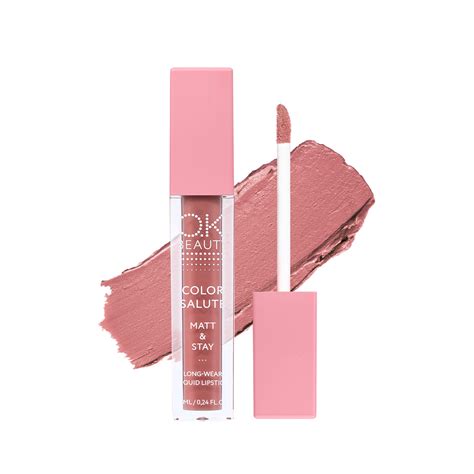 Матовая стойкая жидкая губная помада OK BEAUTY COLOR SALUTE MATT & STAY ...