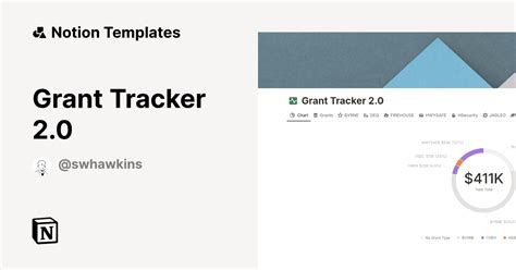 Grant Tracker 20 Template Notion Marketplace