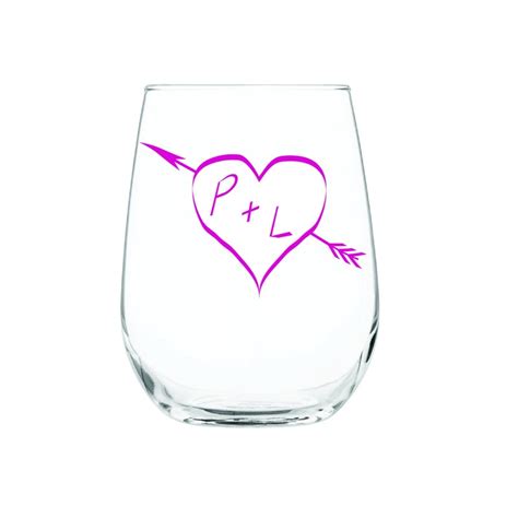 Monogrammed Glasses Etsy