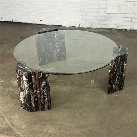 Marble Top Coffee Table 1970s