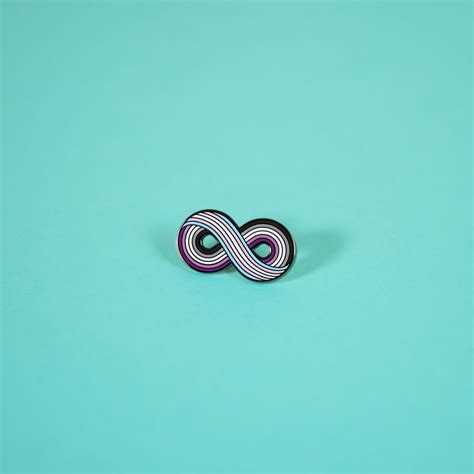 Infinitely Trans Pin Subtle Lgbt Pride Accessory Infinity Etsy