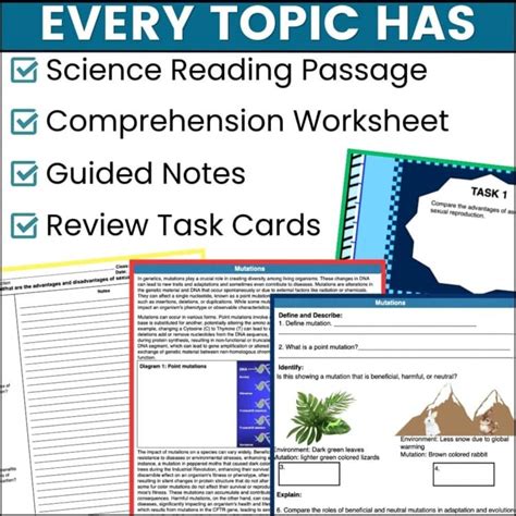 Sexual Vs Asexual Traits Of Reproduction And Genetic Mutations Reading
