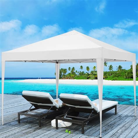 Tooluck 10x10 Pop Up Canopy Tent Without Sidewall Upf 50 Waterproof