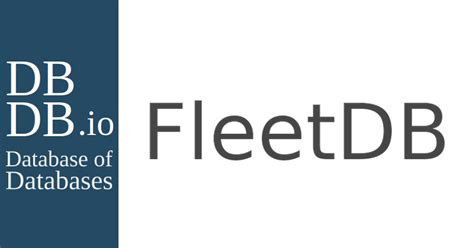 Fleetdb Database Of Databases