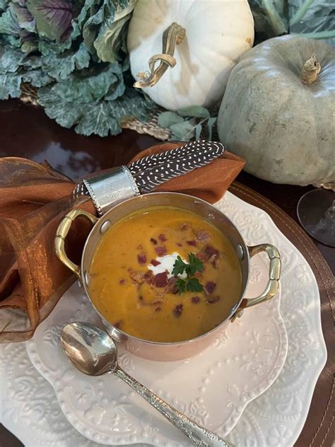 Delicious Homemade And Creamy Pumpkin Soup Recipe Peacock Ridge Farm Renae Frey