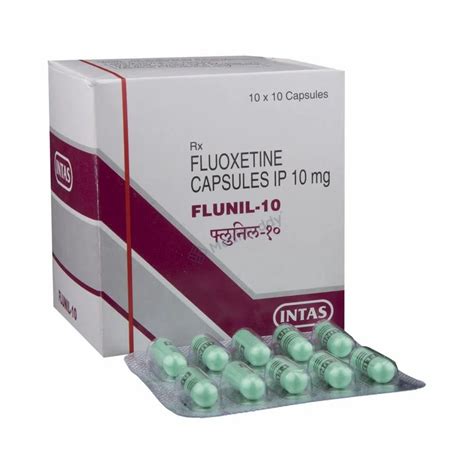 Flunil Fluoxetine 10mg Capsule At ₹ 34 Strip Fluoxetine Capsule In