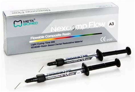 Nexcomp Flow Nano Hybrid Dental Flowable Composite Resin 2x 2g Refil
