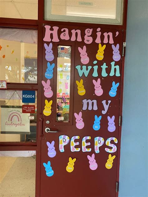 Classroom Door Peeps Easter Spring Door Decorations Classroom School Door Decorations