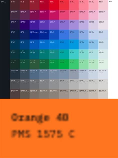 Ibm Colors Pantone V21 Reference Pdf Cyan Image Processing