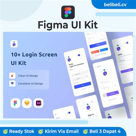 Jual 10 Login Screen Ui Kit Premium Figma Ui Kit Shopee Indonesia