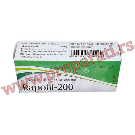 Rapofil Modafinil Cena Od 1500 Rsd Preparati
