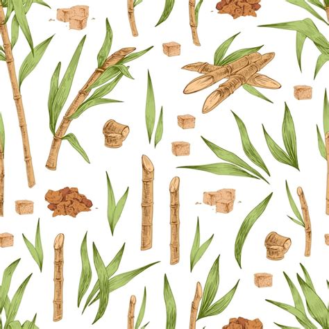 Sugar Cane Pattern Vectors And Illustrations For Free Download