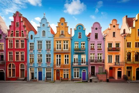 Colorful European Buildings Architecture House Free Photo Rawpixel