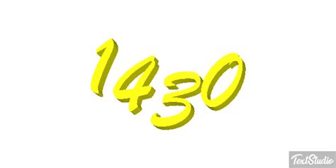 1430 Number Animated  Logo Designs