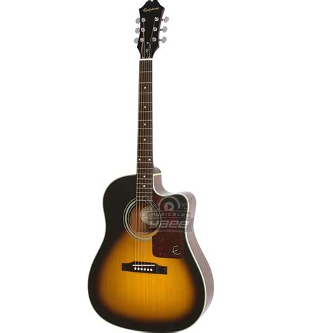 Guitarra Epiphone Electro Acustica Aj 210ce Outfit Vintage Sunburst