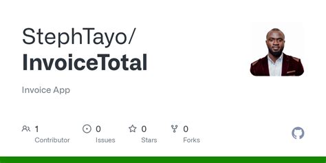 Github Stephtayoinvoicetotal Invoice App