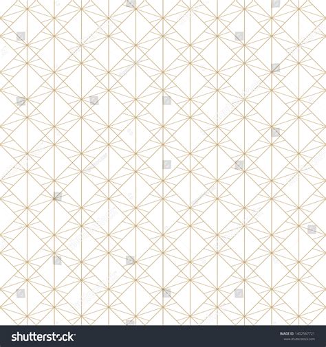 Golden Lines Pattern Vector Geometric Seamless Stock Vector Royalty Free 1402567721 Shutterstock