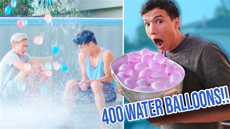 400 Water Balloon Prank On My Roommates Youtube