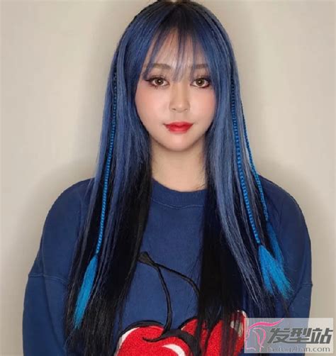 人气流行染发发色 蓝色发色更仙气迷人 染发发型 发型站最新流行发型设计发型图片与美发造型门户网