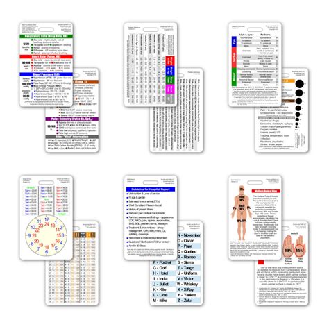 Mini Emt Vertical Badge Card Set 6 Cards For Id Badge Clip Strap