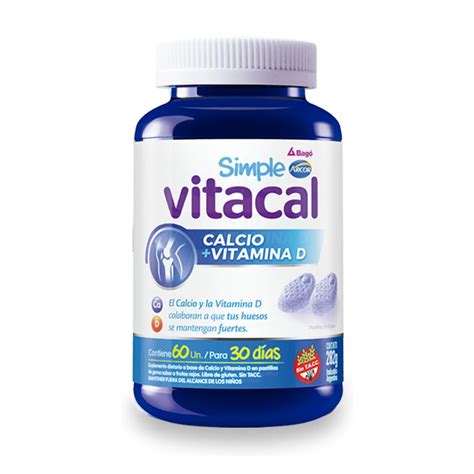 Simple Calcio Vitamina D 60 Pastillas De Goma — Matías González