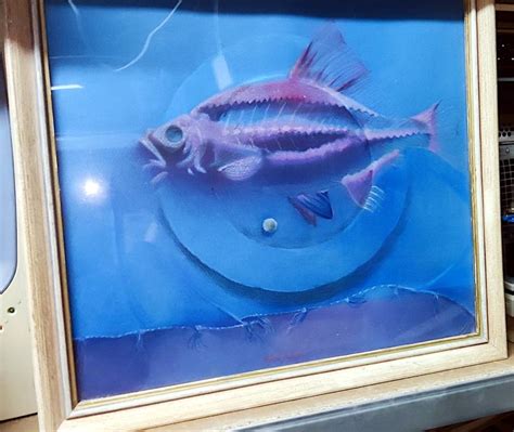 Umjetnička Slika Original Akademski Slikar Briševac Riba Mostar 1998