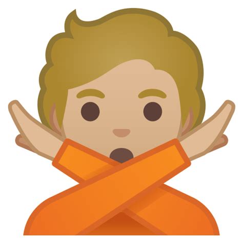 🙅🏼 Person Gesturing No Medium Light Skin Tone Emoji