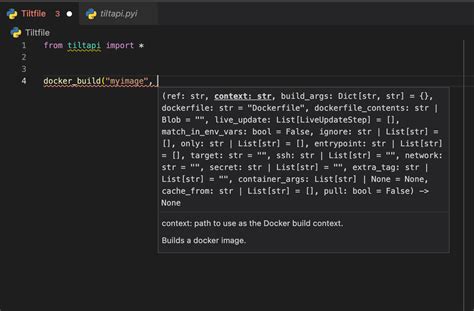Vs Code Tiltfile Editor Support · Issue 4734 · Tilt Devtilt · Github