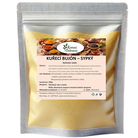 Kuřecí Bujón Sypký Koření Ostrava