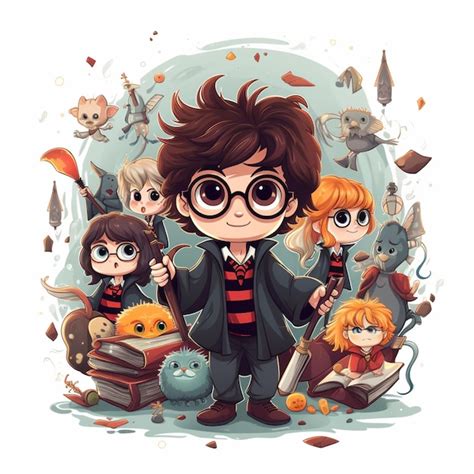 Harry Potter And His Friends By Thearty Generative Ai Premium Ai