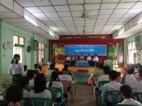 ကျောက်တံတားမြို့နယ်အခြေခံပညာအထက်တန်းကျောင်း၌ လူငယ်စကားဝိုင်း ကျင်းပ