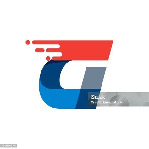 Logo Gerakan Kecepatan Cepat Letter G Ilustrasi Stok Unduh Gambar