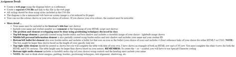 Create A Web Page Using The Diagram Below As A Chegg