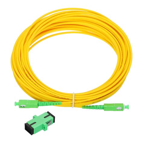 Uxcell 1pcs 492ft Scapc To Scapc Fiber Optic Patch Cable Single Mode