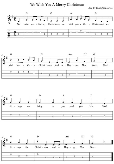 Guitar Christmas Songs Chords