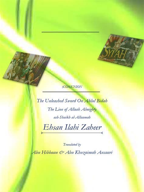 Shiasm Soofism Allamah Ehsan Ilahi Zaheer Pdf Sufism Shia Islam