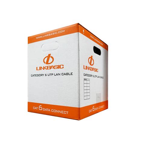 Linkbasic 305m Box Cat6 Solid Grey Utp Cable Spy Cctv