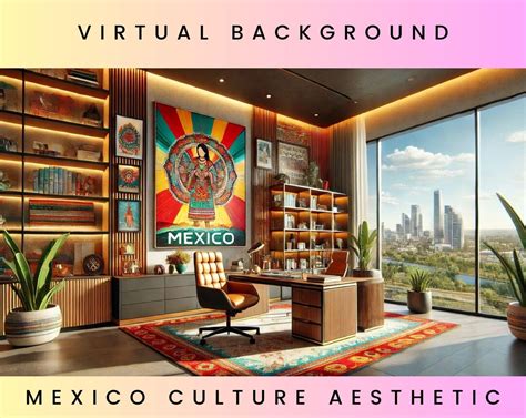 Mexico Culture Mexican Bold Picturesque Zoom Background Etsy