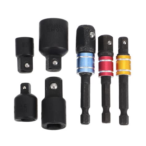 7pcs Cordless Screwdriver Socket Adapter Set Ratchet Wrenches
