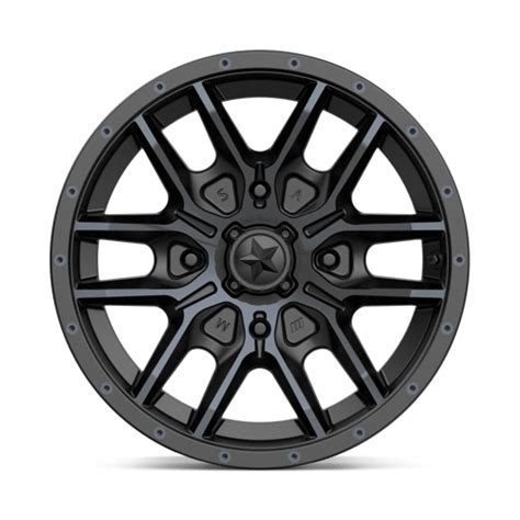 Msa Offroad Wheels Ma43 15x7 4x137 S Blk Ttcc 10mm Team Hellcat