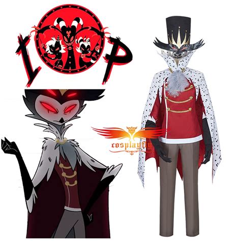 Anime Helluva Boss Stolas Cosplay Costume For Adult Men Uniform Top Blouse Pants Hat Gloves