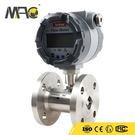 4 20ma Sanitary Glycol Ethylene Turbine Flowmeter Ethanol Flow Meter