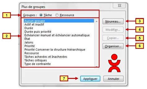 Boite De Dialogue Options Avancées Methodo Projet