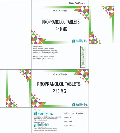 Propranolol 40 Mg Tablets At ₹ 32stripe Cardiac Hypertension Beta