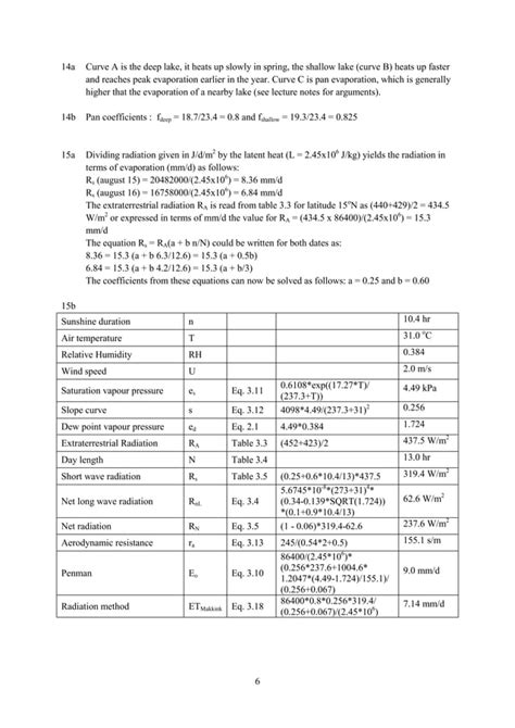 Problems Hydrology Lecturenotes Pdf Weather Science