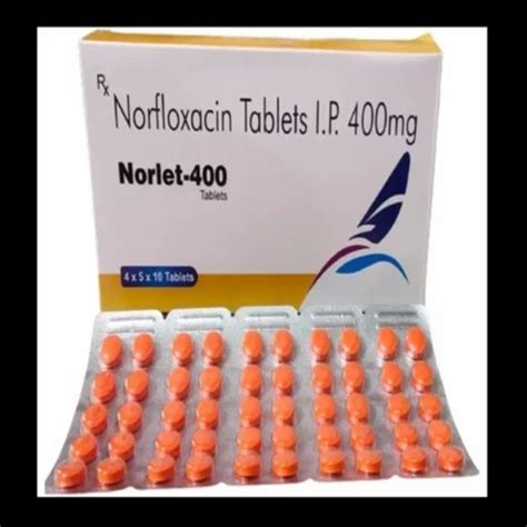 Norlet Norfloxacin 400 Mg Tablet At ₹ 300box Noroxin In Gadchiroli