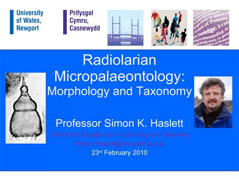 Radiolarian Micropalaeontology Morphology And Taxonomy Ppt
