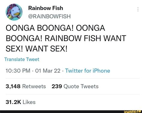 Rainbow Fish Rainbowfish Oonga Boonga Oonga Boonga Rainbow Fish Want