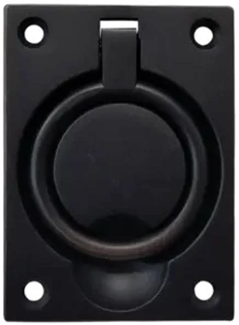 Qcaa Solid Brass Large Heavy Rectangular Recessed Flush Ring Pull 3 516””x 2 716”” Classic