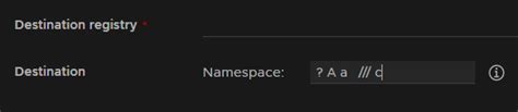No Input Validation For Destination Namespace Of Replication Rule